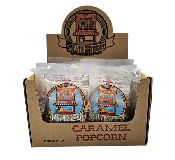 State Street - Pecan Perfection Caramel Corn Counter Display - Oak ...