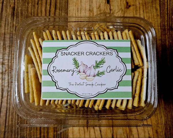 Snacker Crackers - Saltine Artisan Rosemary Garlic - Oak Alley Farms